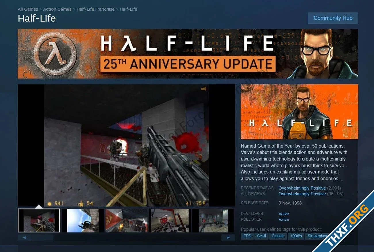 news - Half-Life ออกอัพเดตฉลองครบ 25 ปี เพิ่มแผนที่ใหม่, แจกฟรีบน Steam ...