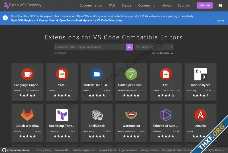 news - รู้จัก Open VSX Registry แหล่งรวมส่วนขยาย VS Code สำหรับ IDE ตัว ...