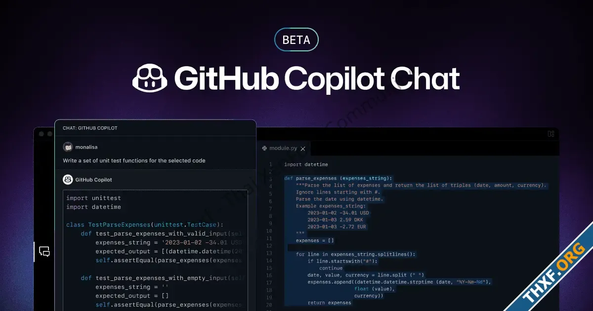 news - GitHub เปิดบริการ Copilot Chat ตอบคำถามโค้ดได้จาก Visual Studio และ VS Code โดยตรง | Thxf ...