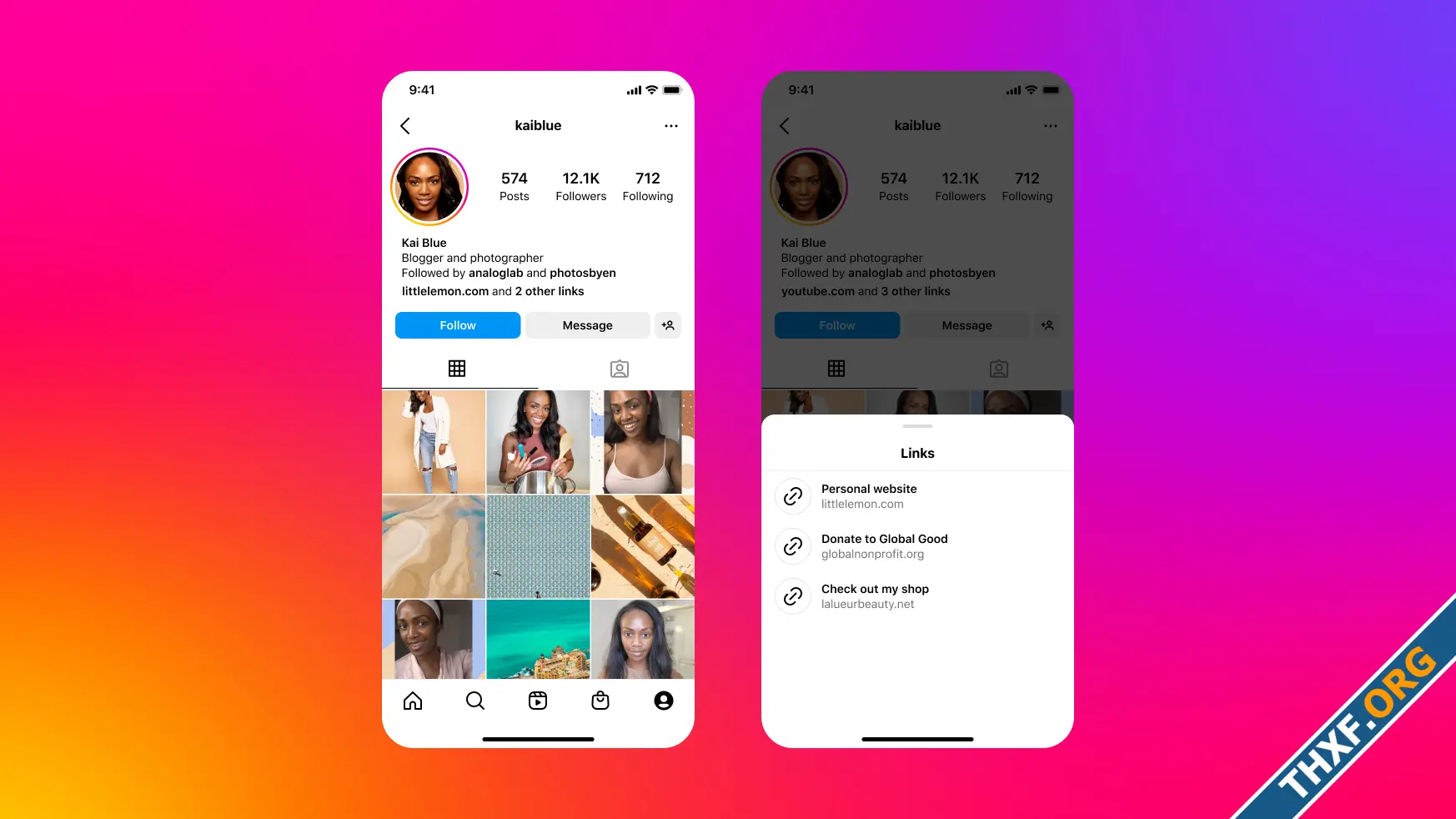 news - แข่งกับ Linktree? - Instagram สามารถใส่ Link ในหน้า Bio ได้สูงสุด 5 ลิงก์แล้ว | Thxf ...