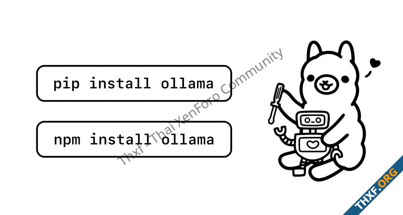 ข าว Ollama ซอฟต แวร ร นป ญญาประด ษฐ บนพ ซ ออกไลบราร Python