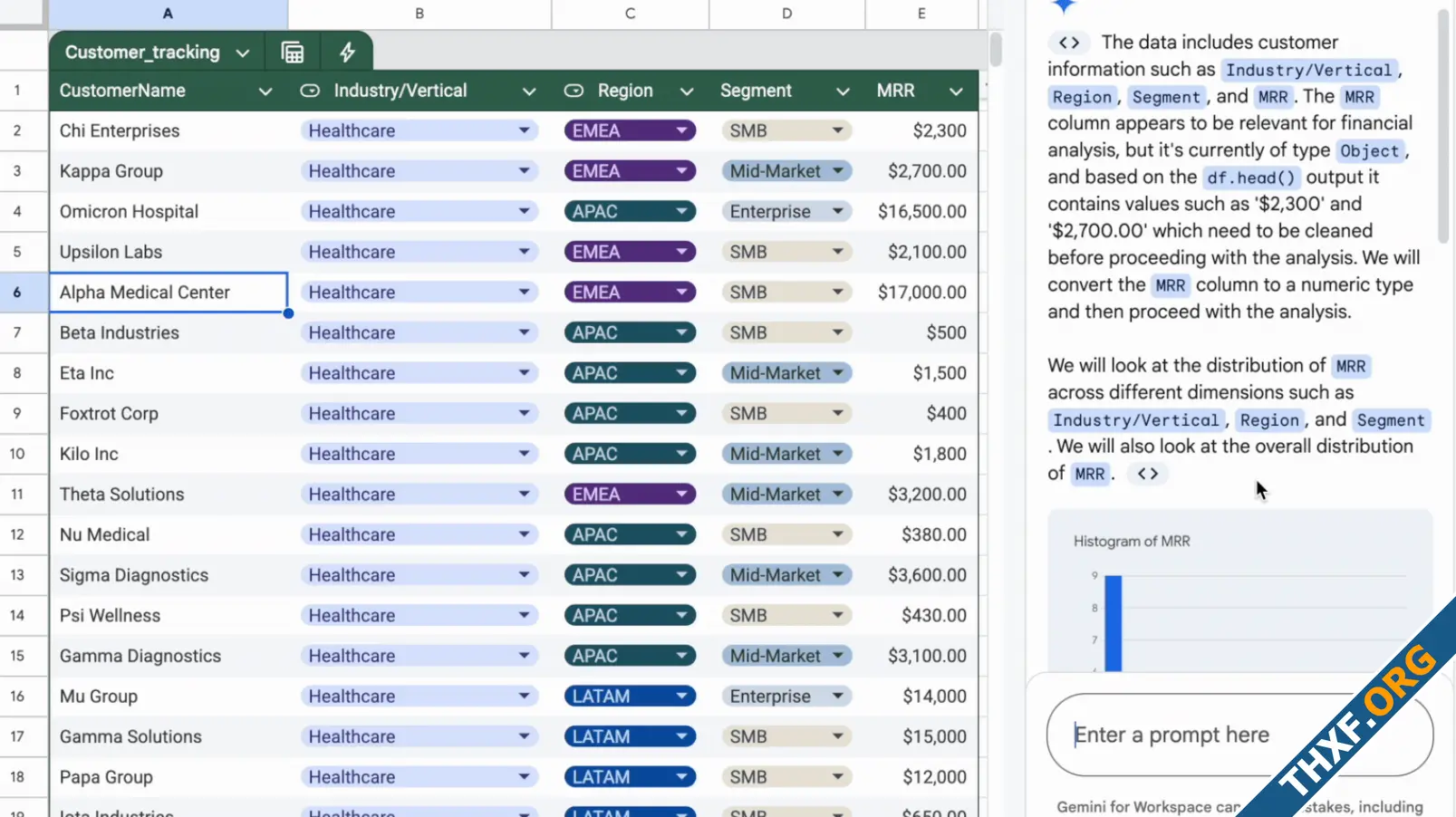 ข่าว - Google Sheets เพิ่มความสามารถ Gemini ช่วยเขียนสคริปต์ Python สร้างกราฟหรือวิเคราะห์ข้อมูล ...