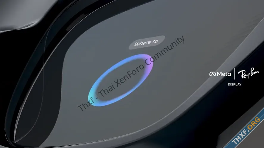 ข่าว - [หลุด] แว่น Meta Ray-Ban Display มีจอ HUD บนกระจกแว่น ใช้คู่สายรัดข้อมือ sEMG | Thxf ...